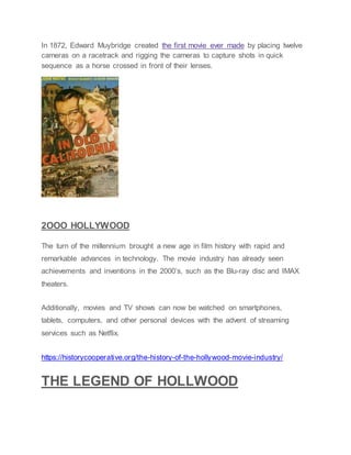 Hollywood research (1) | PDF
