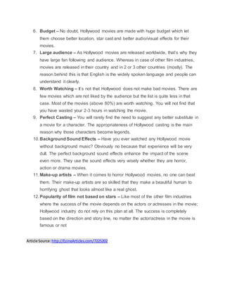 Hollywood research (1) | PDF