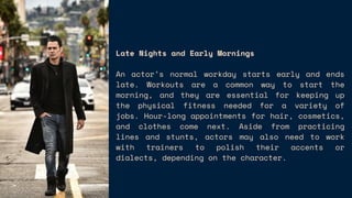 Hollywood’s Grind The Intense Schedule of a Working Actor By Enzo ...