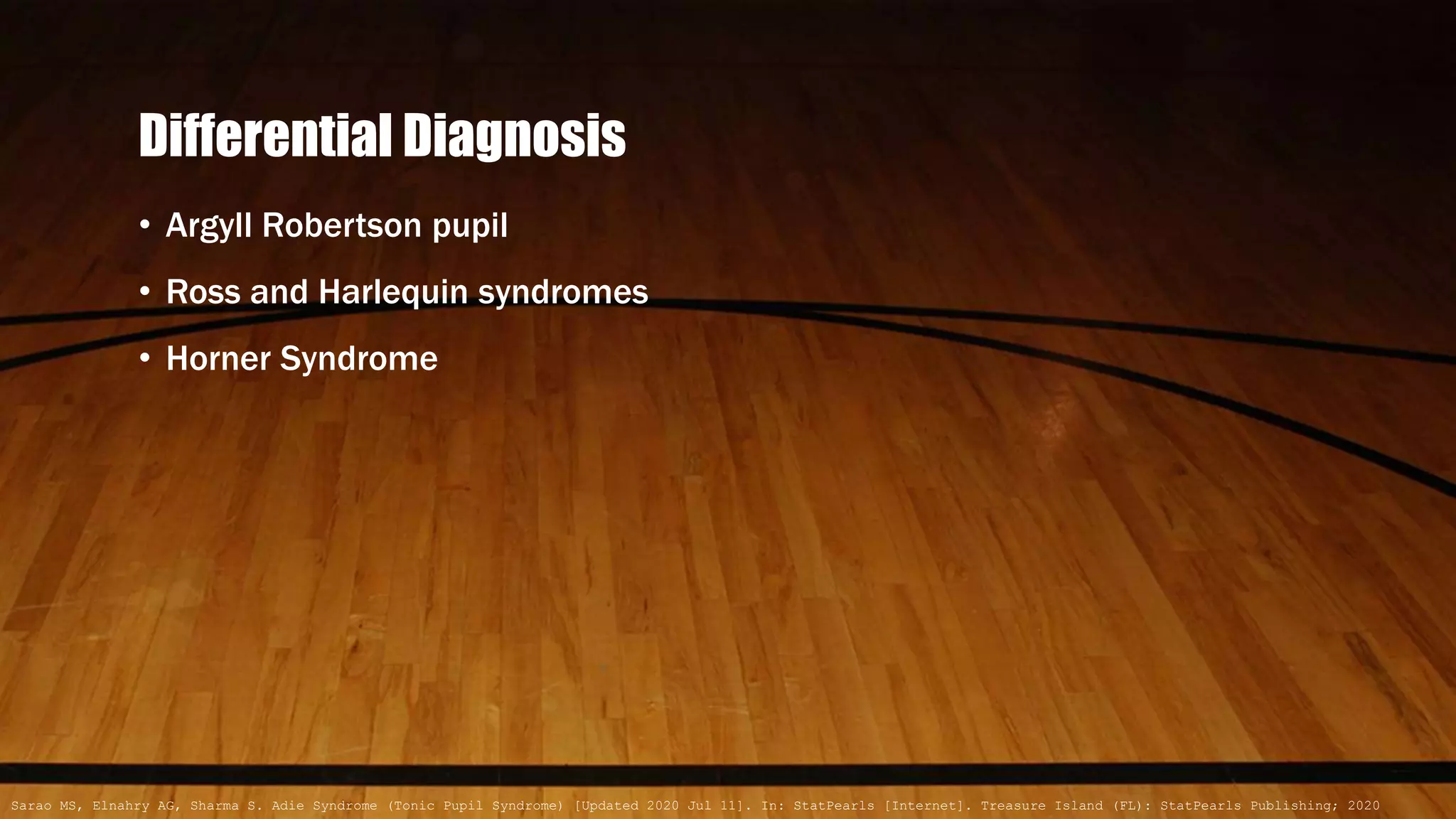 Holmes Adie Syndrome | PPTX