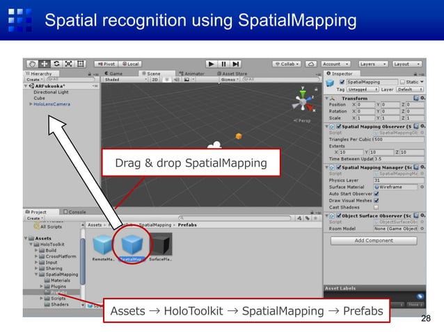 HoloLens Programming Tutorial: AirTap & Spatial Mapping | PPT