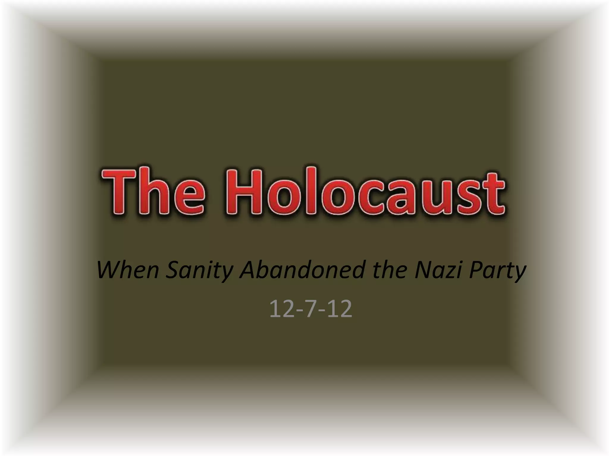 Holocaust | PPTX