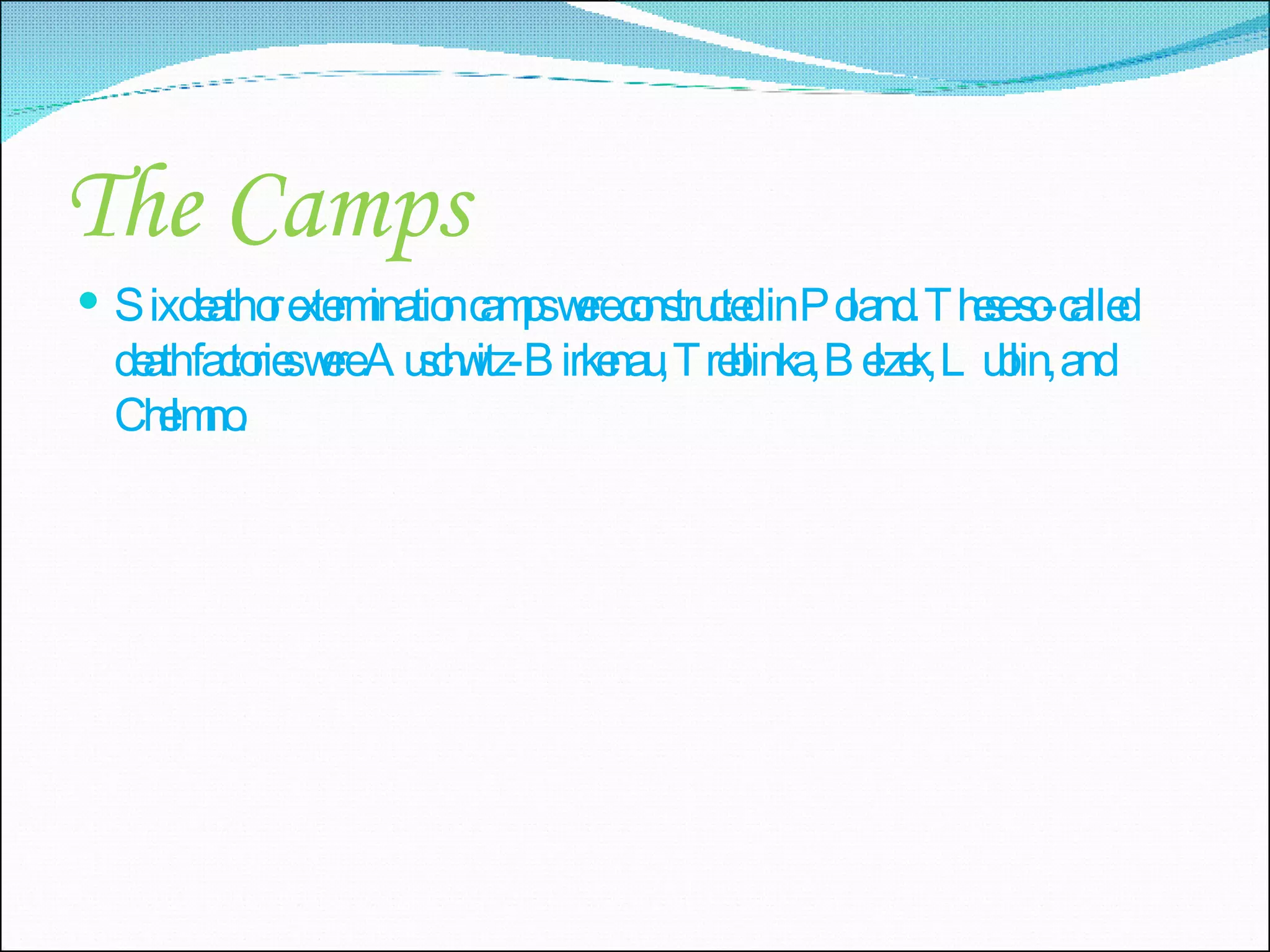 Holocaust Concentration Camps | PPT