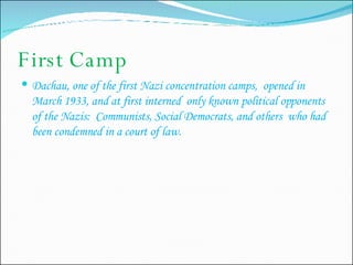 Holocaust Concentration Camps | PPT