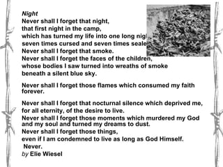 Holocaust Poetry | PPT