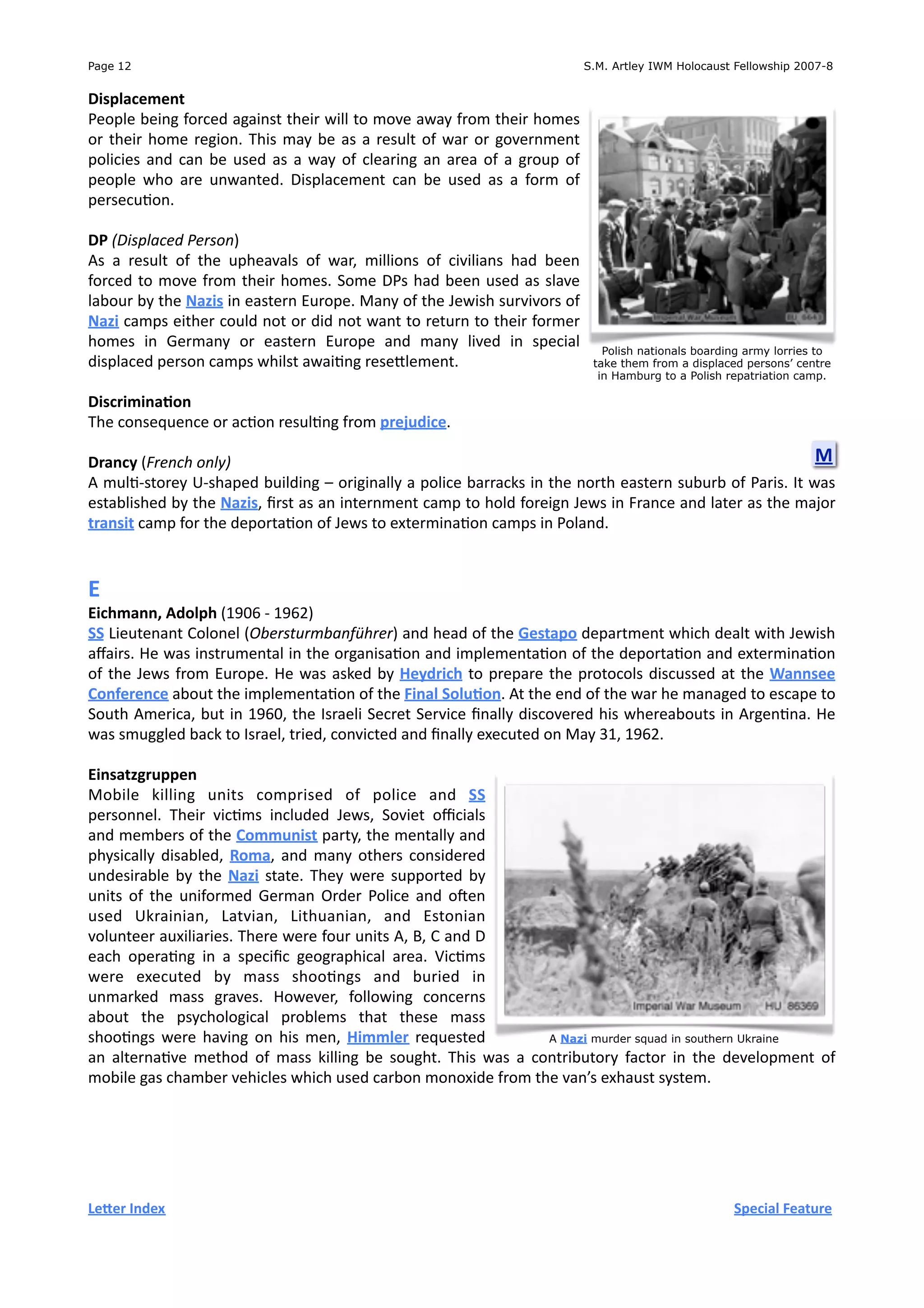 Holocaust Glossary | PDF