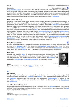 Holocaust Glossary | PDF