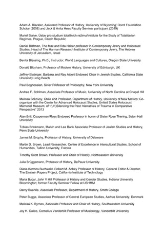 Holocaust museum politicized | PDF