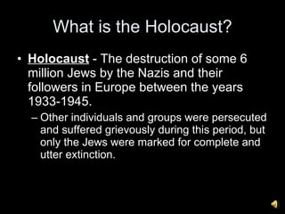 Holocaust overview ppt | PPT