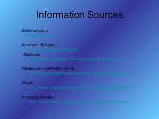 Holocaust Power Point | PPT