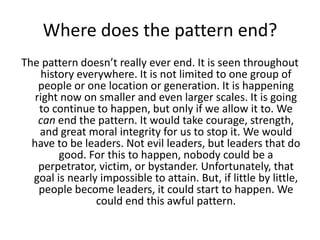 Perpetrator -> Victim -> Bystander | PPT