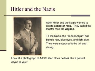 Holocaustohistory class for 8th 9th and 7th grades | PPT