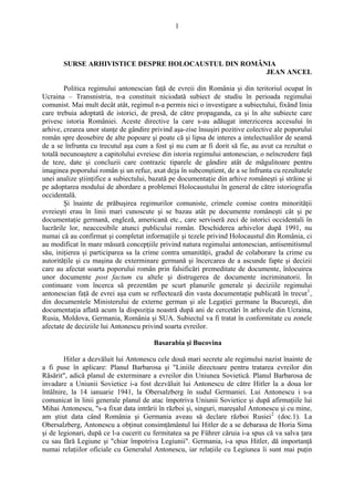 Holocaustul in romania | PDF