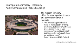 Holacracy as an alternative to organisations governance | PPT