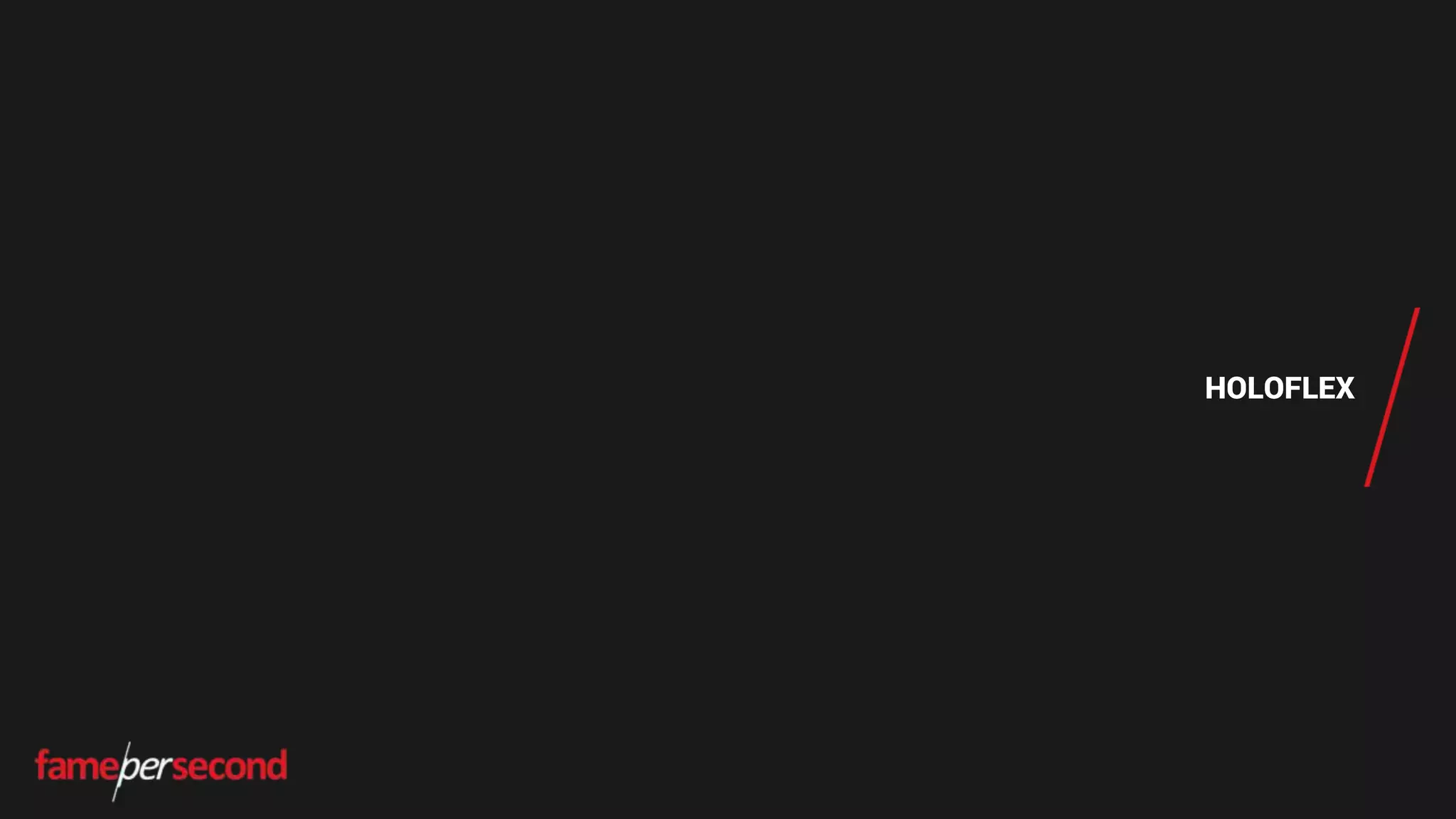 Holoflex: scanning the hologram market - Study by FPS | PPT