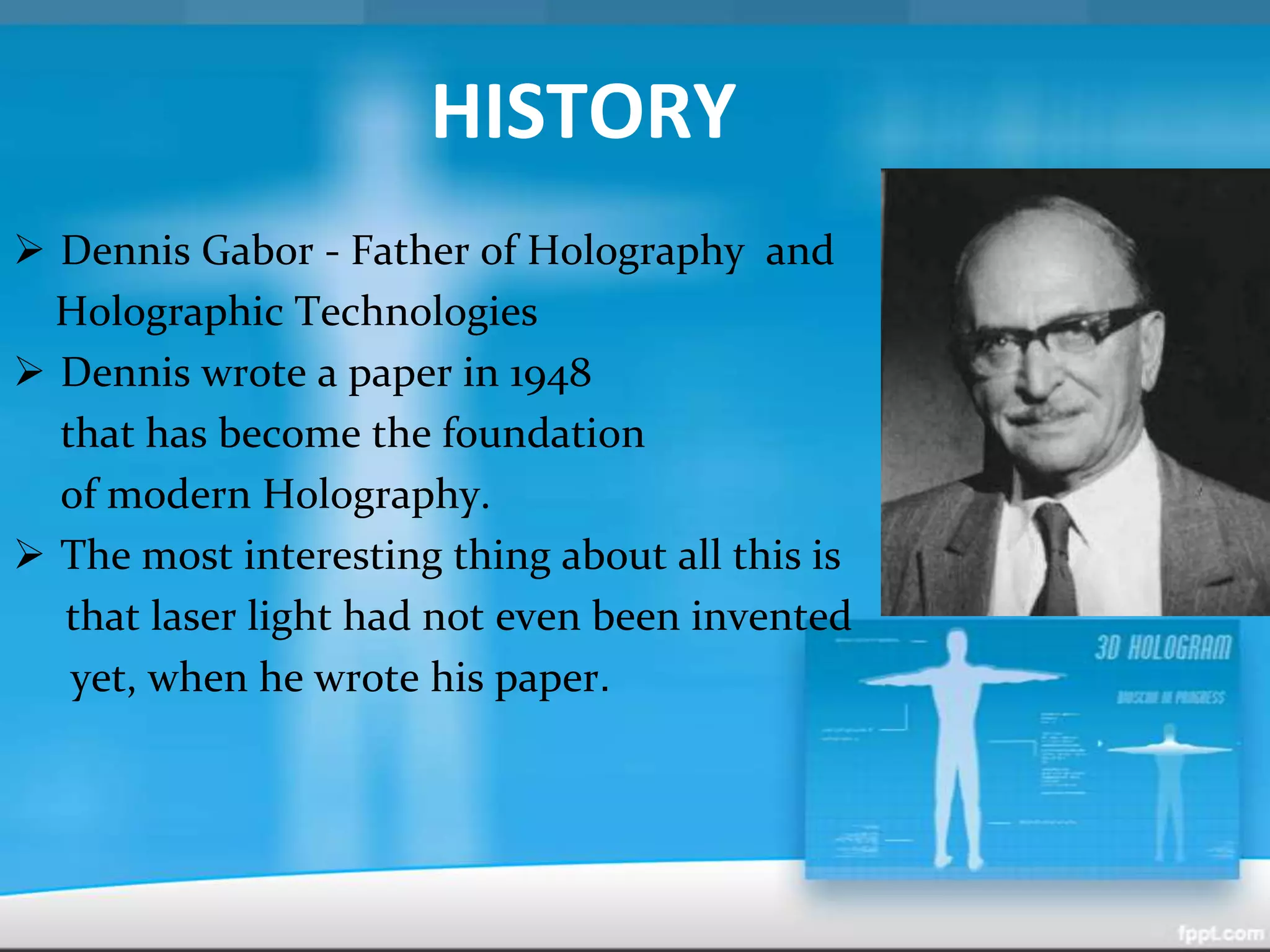 Holographic projection technology | PPTX
