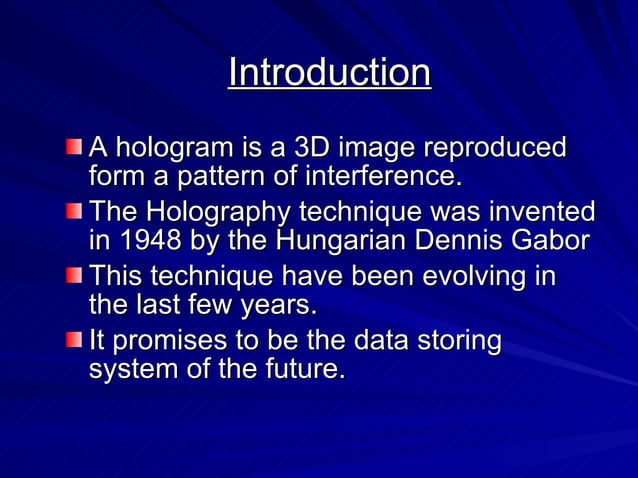 Holographic%20 Data%20 Storage | PPT