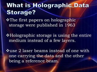 Holographic data storage | PPT