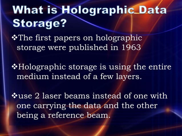 Holographic data storage | PPT