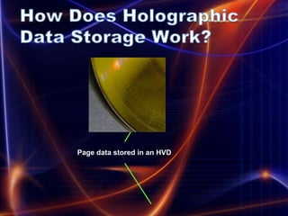 Holographic data storage | PPTX