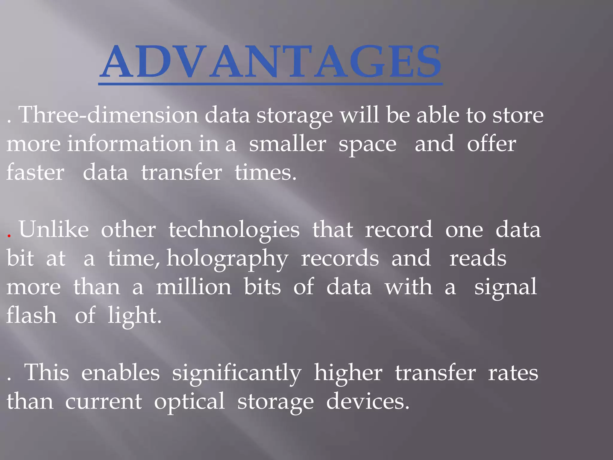 Holographic Data Storage | PPTX