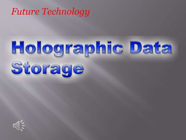 Holographic Data Storage | PPT