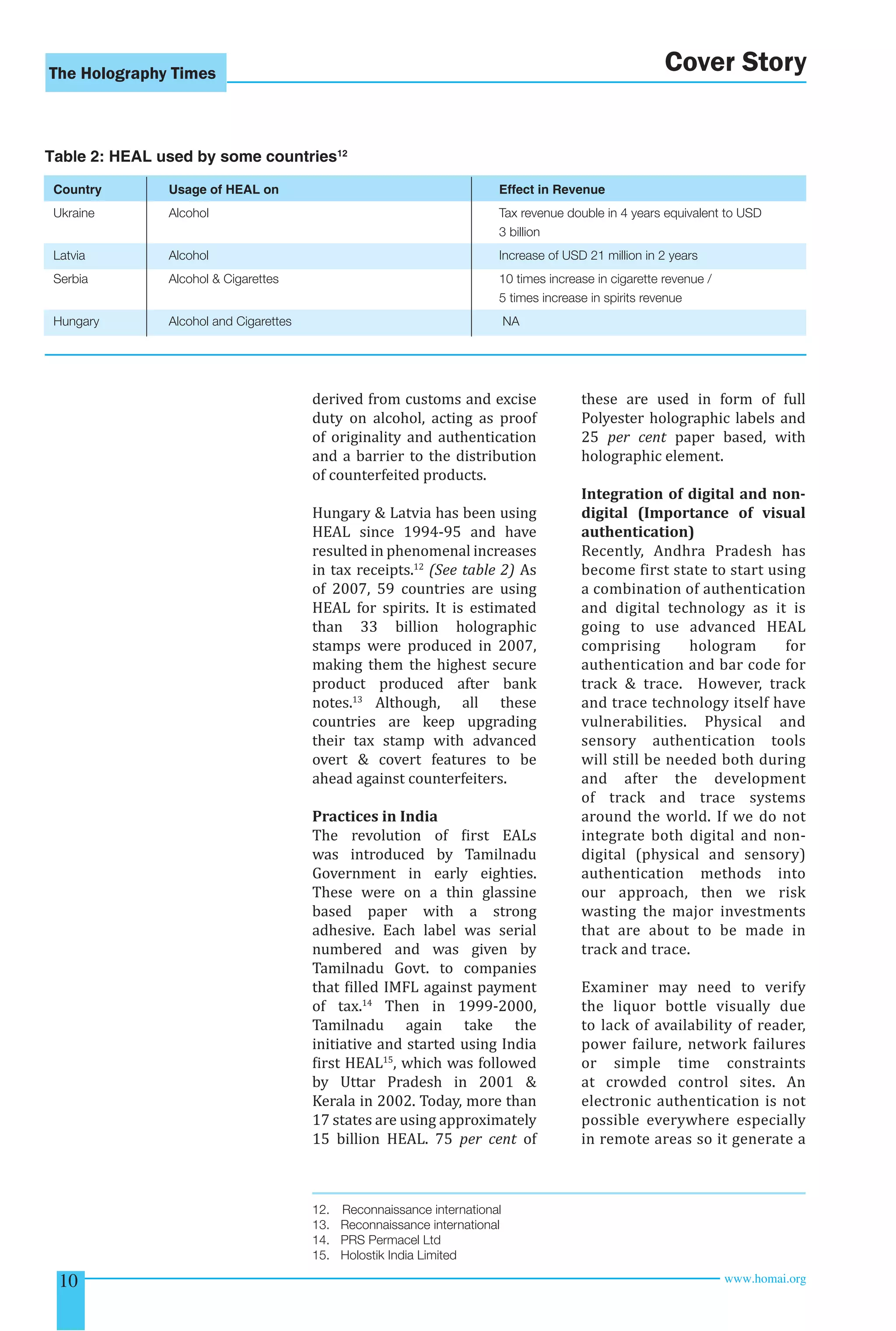 Holographic Excise Adhesive Label: Securing Tax Revenue, Protecting ...