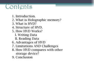 Holographic Memory | PPT
