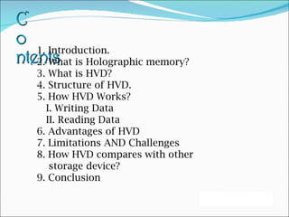 Holographic memory | PPT