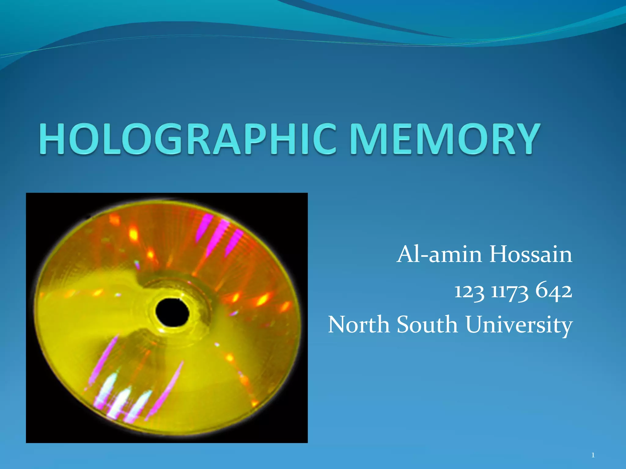 Holographic Data Storage | PPT