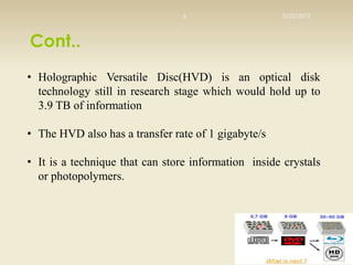 Holographic memory systems | PPT