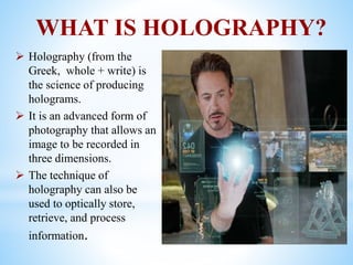 Holographic tech. | PPTX