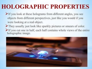 Holographic tech. | PPTX