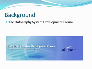 Holographic versatile discs powerpoint | PPTX