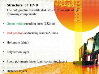 Holographic versatile disk | PPTX