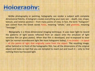 3D Holography | PPTX