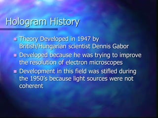 Holography | PPTX