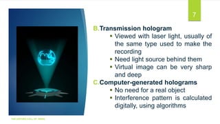 3D Holography Projection | PPTX