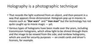 Holography | PPT