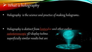 Holography 2 | PPT