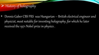 Holography 2 | PPT