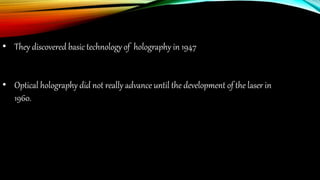 Holography 2 | PPT