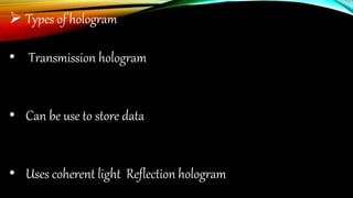 Holography 2 | PPT