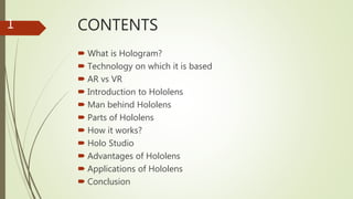 Seminar on Hololens | PPTX