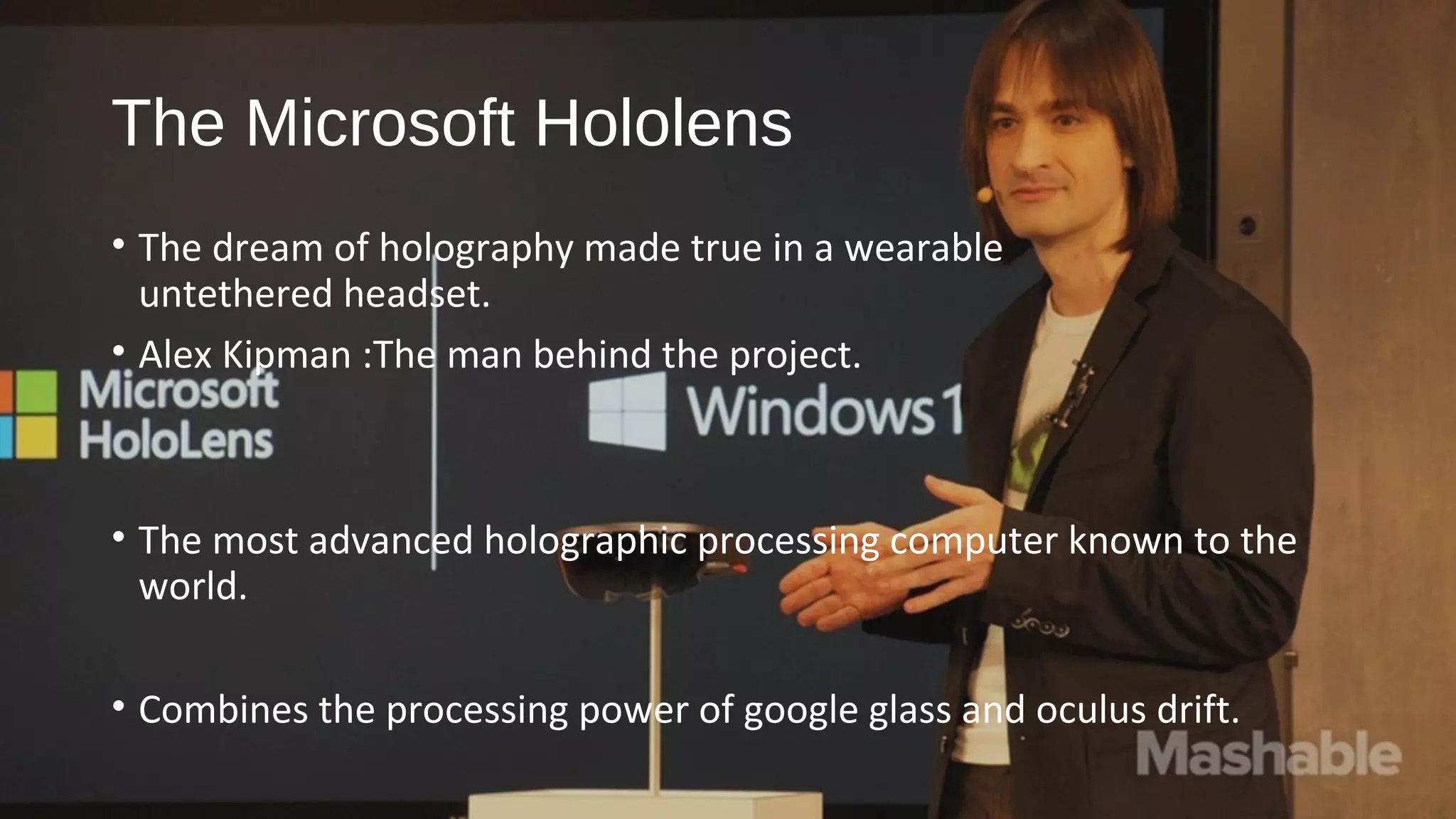 Introduction to Augmented Reality using MIcrosoft Hololens | PPT