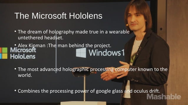 Introduction to Augmented Reality using MIcrosoft Hololens | PPT | Augmented Reality ...