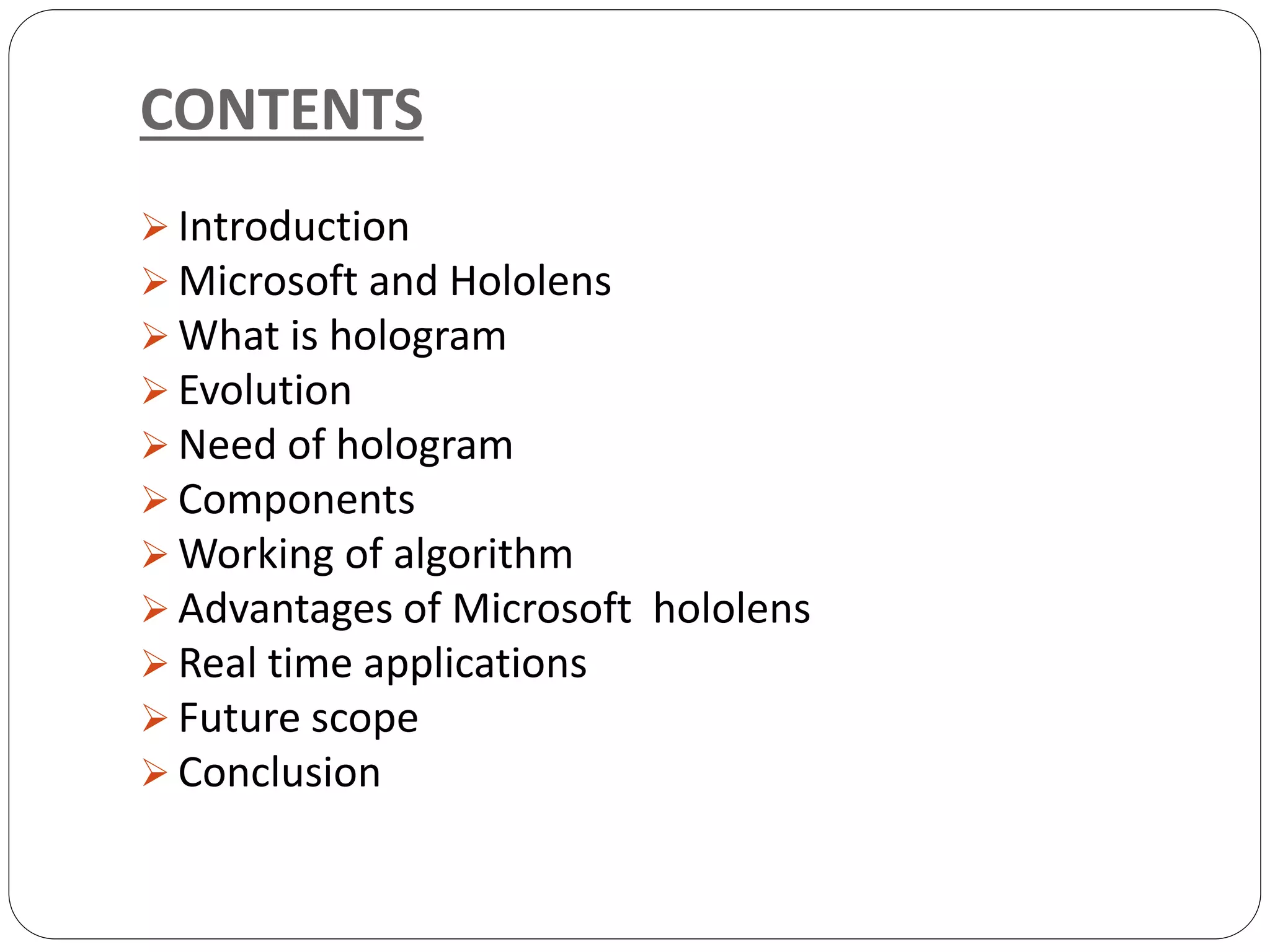 Microsoft hololens | PPTX