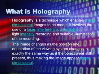 Holographic memory system | PPTX