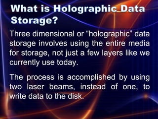 Holographic memory system | PPT