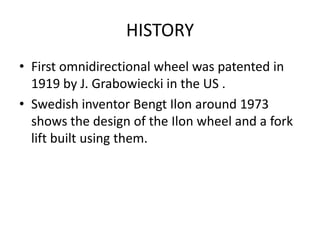 Holonomic drive | PPTX